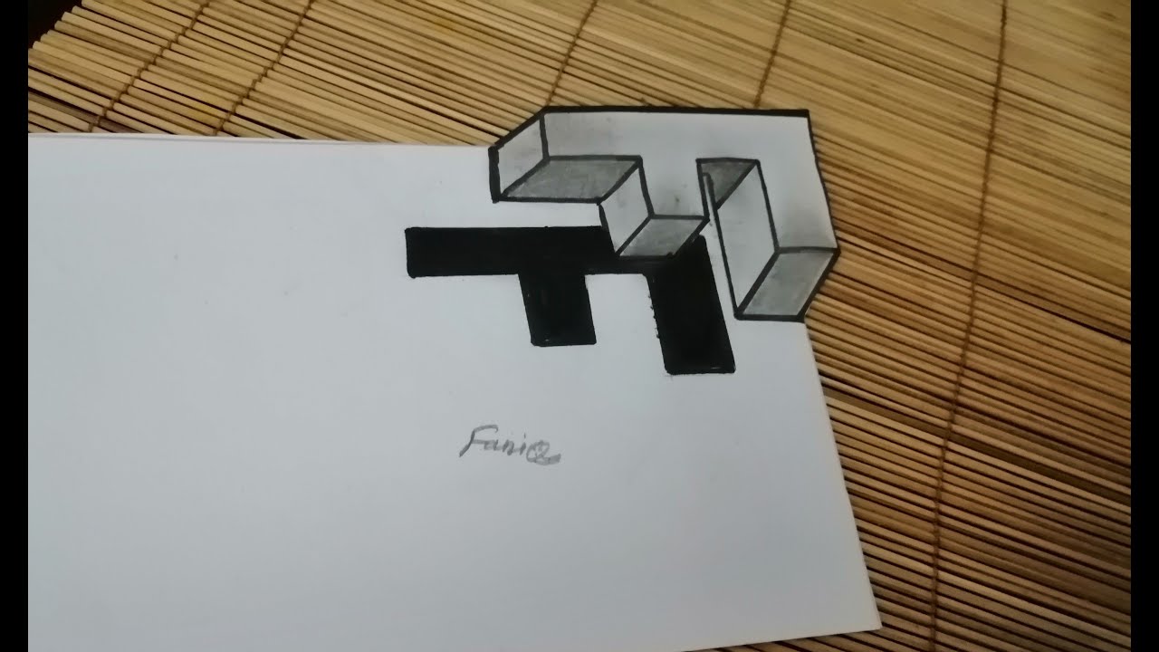 How to Draw 3D Alphabet F Step by Step Easy Letter F Drawing - YouTube