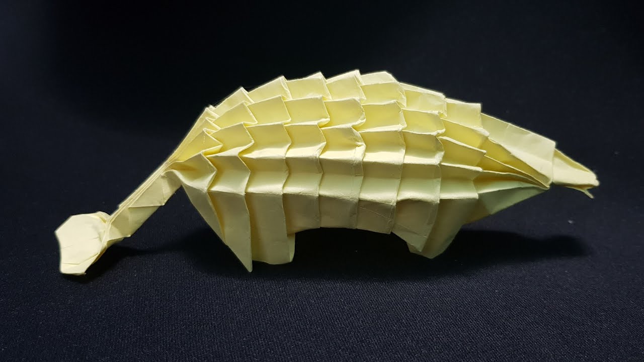 ORIGAMI - Gấp Khủng Long Ankylosaurus || Origami Ankylosaurus Tutorial - YouTube