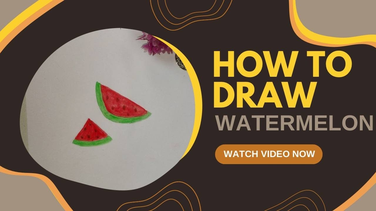 How To Draw Watermelon 🍉 | Explore Creative | - YouTube