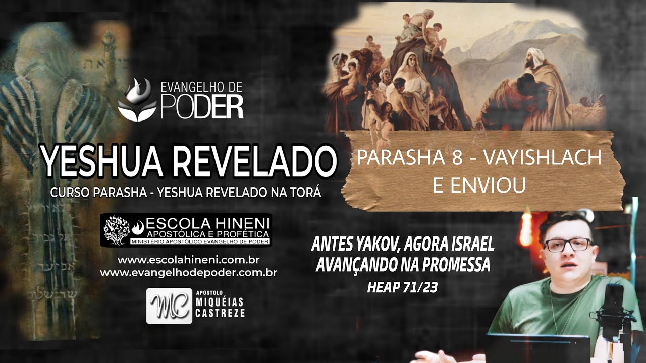 YESHUA REVELADO - ANTES YAKOV AGORA ISRAEL - PARASHA 8 VAYISHLACH ...