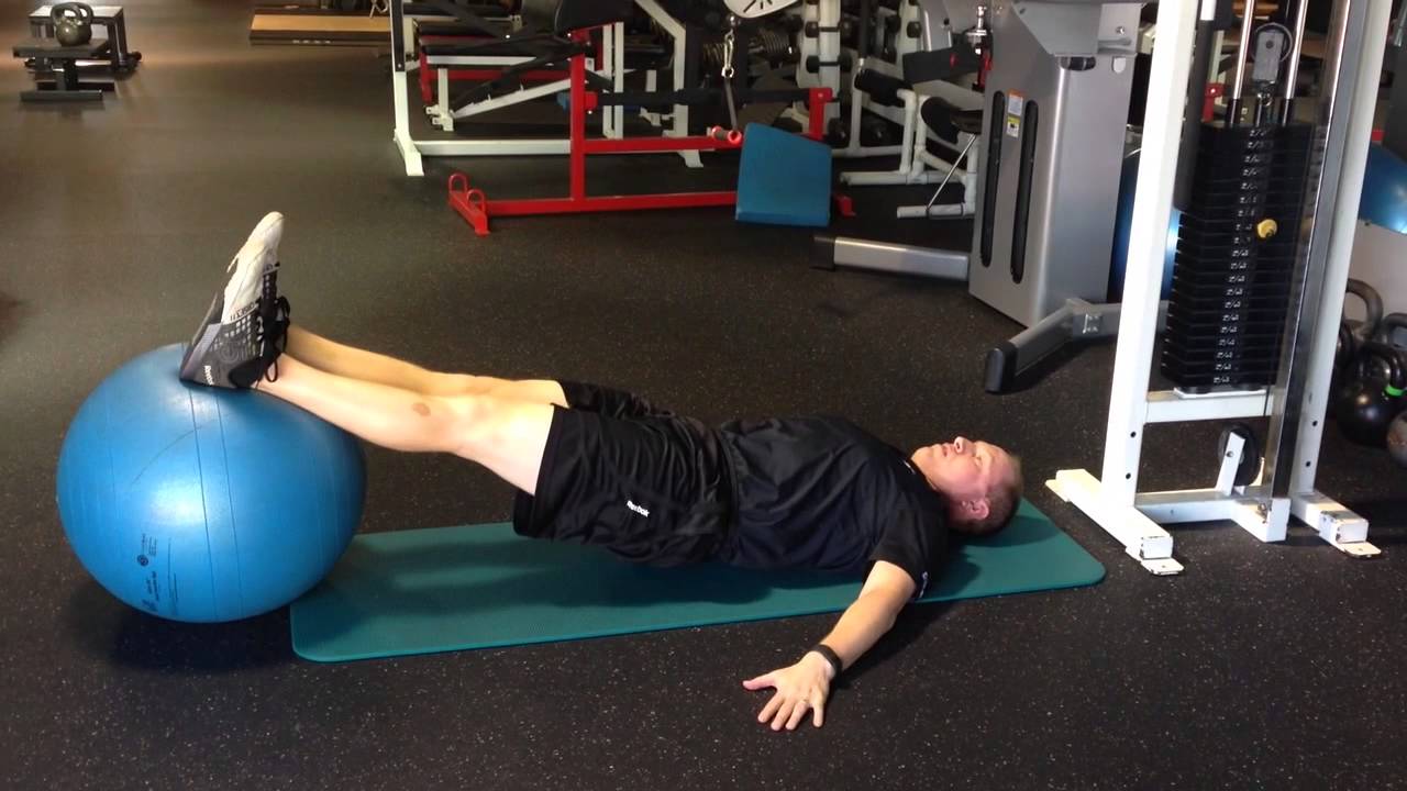 2/1 Ball Leg Curls - YouTube