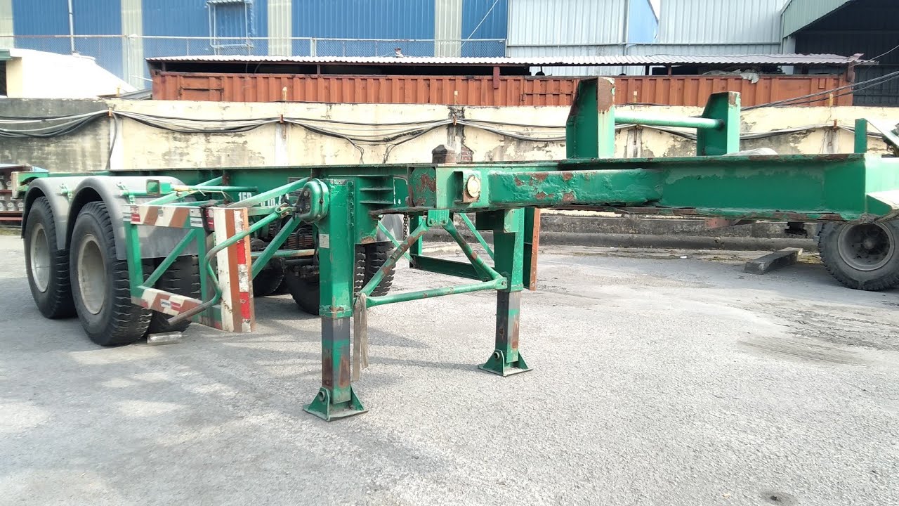 Chi tiết Rơ Mooc xương cont 20' | Hải Phòng Logistics. - YouTube