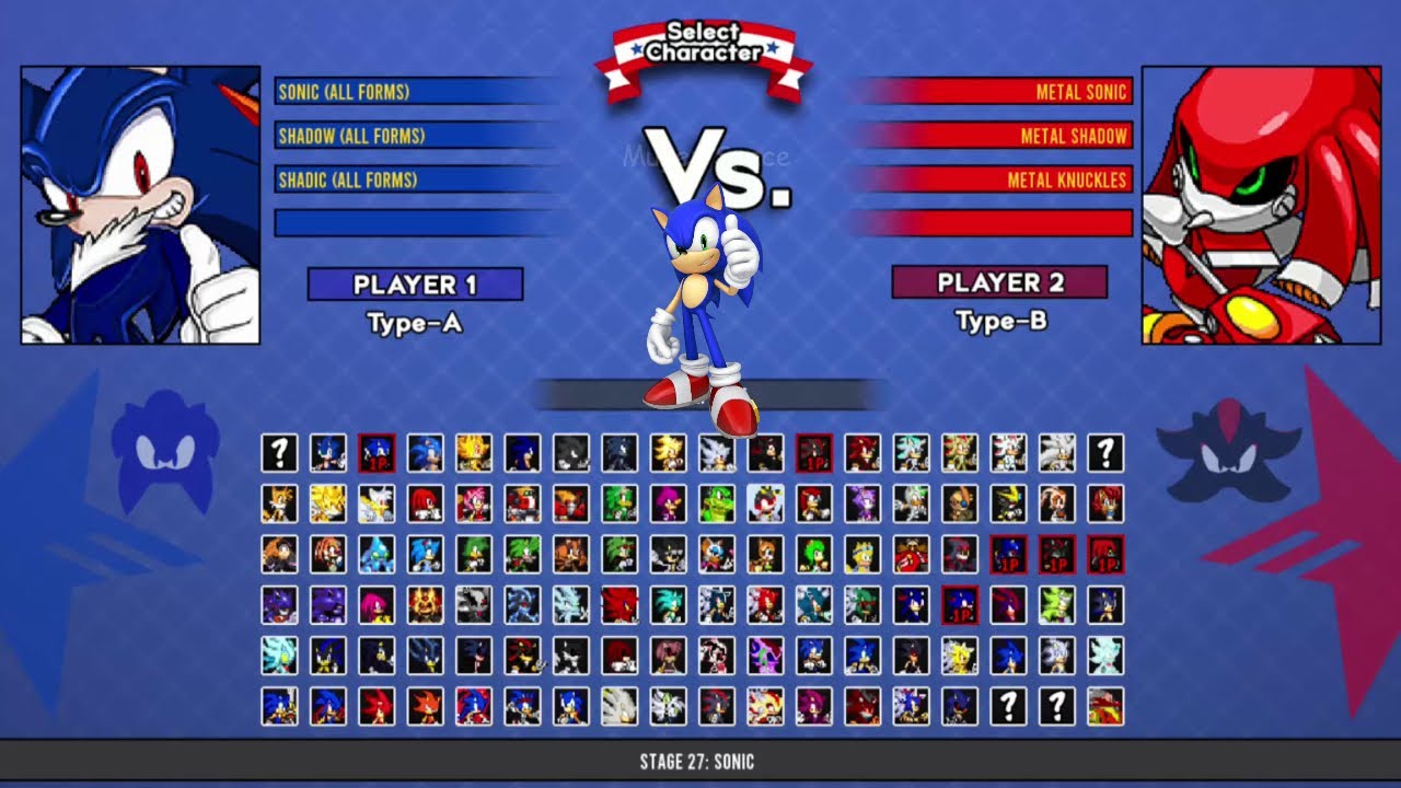 Sonic all forms & Shadow all forms VS Metal Sonic&Metal Shadow &Metal ...