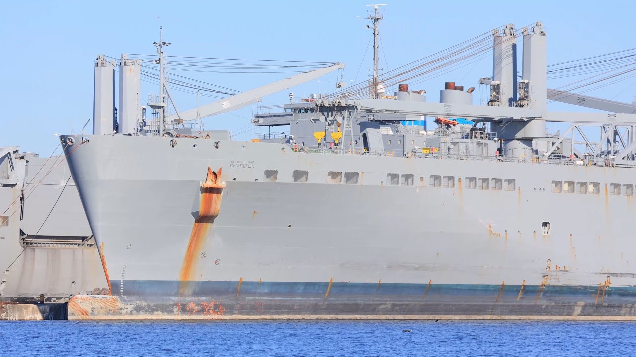 USNS Charlton & Gary I Gordon Docked in Baltimore, MD 2/4/24 - YouTube