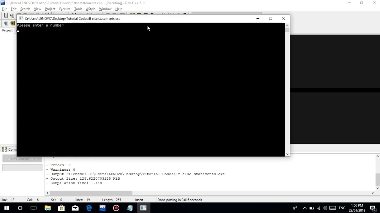 C Programming Tutorial Tagalog Version 7 If Else Statement Youtube
