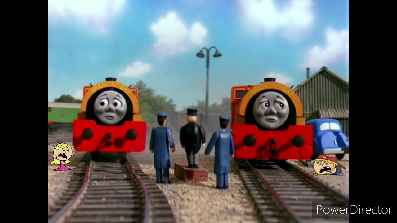 Bill & Ben the Tank Engine Twins comforting Lola & Lana Loud - YouTube