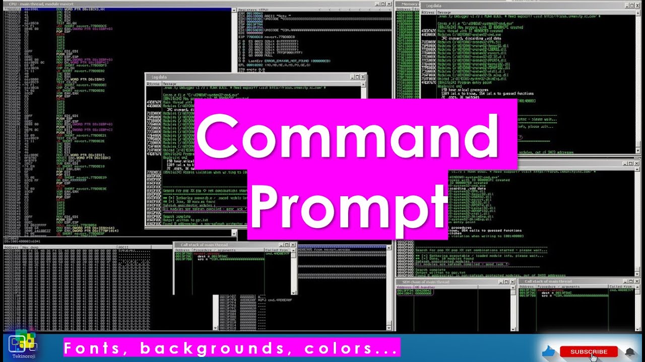 CMD: Command Prompt Fonts, Styles, Color and Background - YouTube