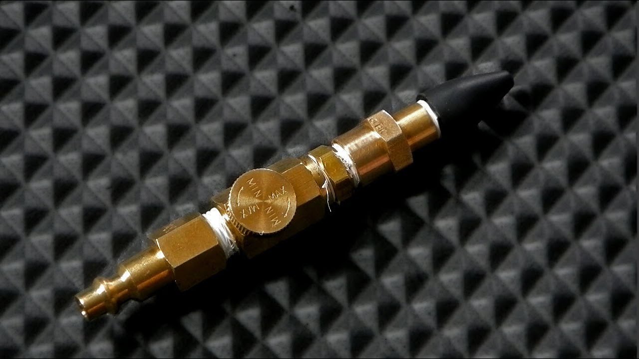 Homemade ADJUSTABLE FLOW Rubber Tip Air Blow Gun - YouTube