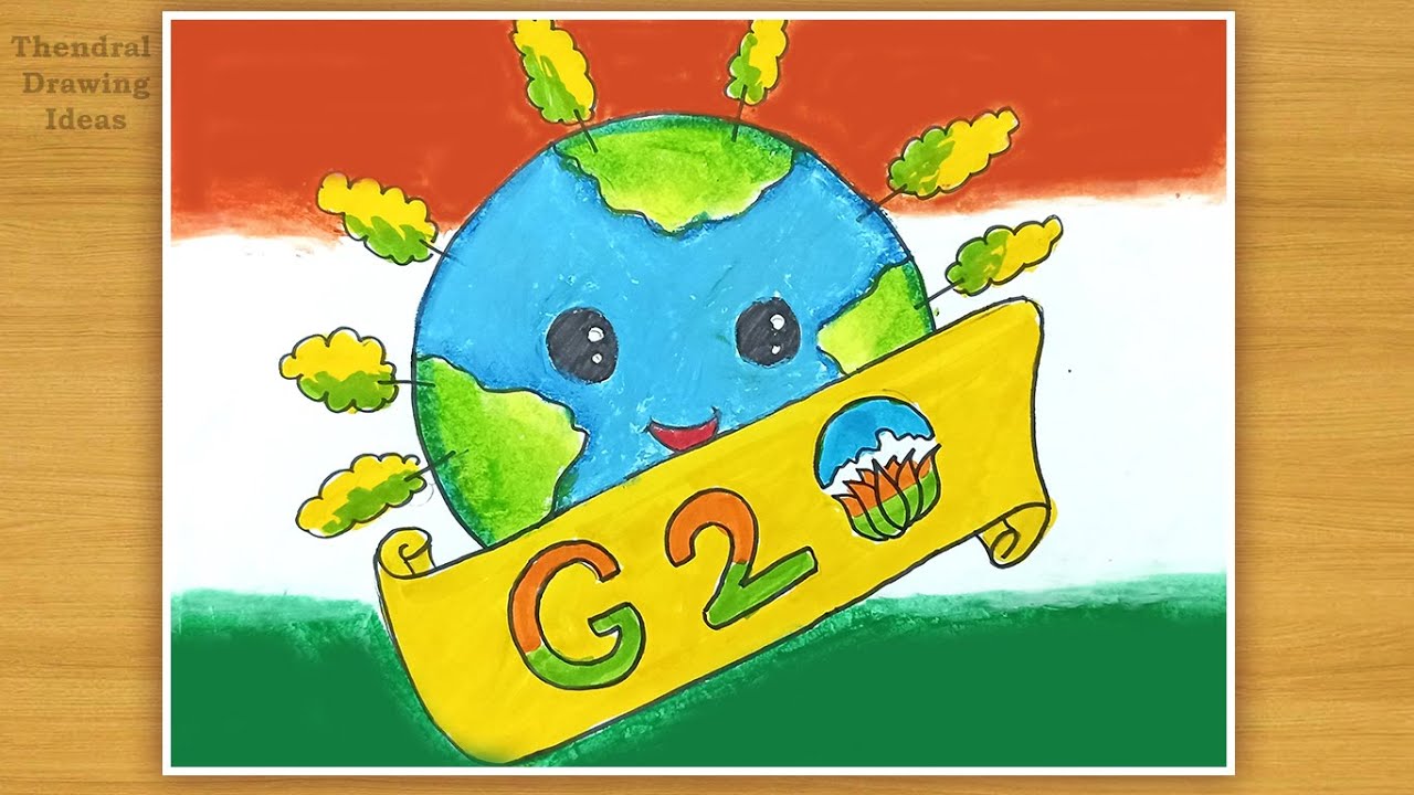 G20 Drawing / One Earth One Family One Future / Poster on G20/ G20 ...