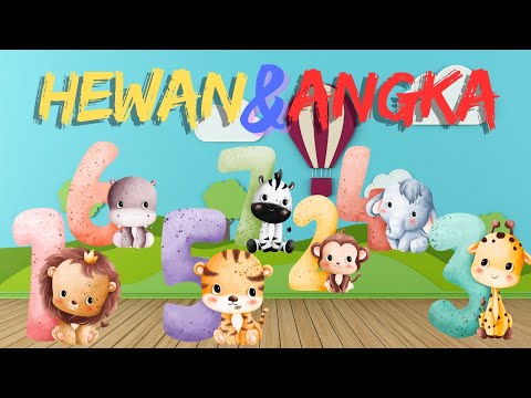 Belajar mengenal angka | Mengenal angka dengan gambar hewan | Mengenal ...