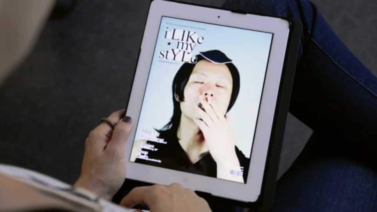 interactive magazine app "i like my style" - YouTube