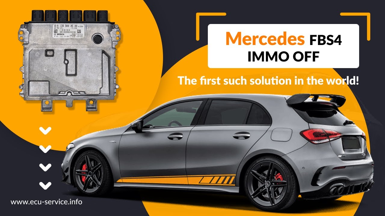 ECU exchange MG1, MRG1, Mercedes W177 FBS4 IMMO OFF emulator - YouTube