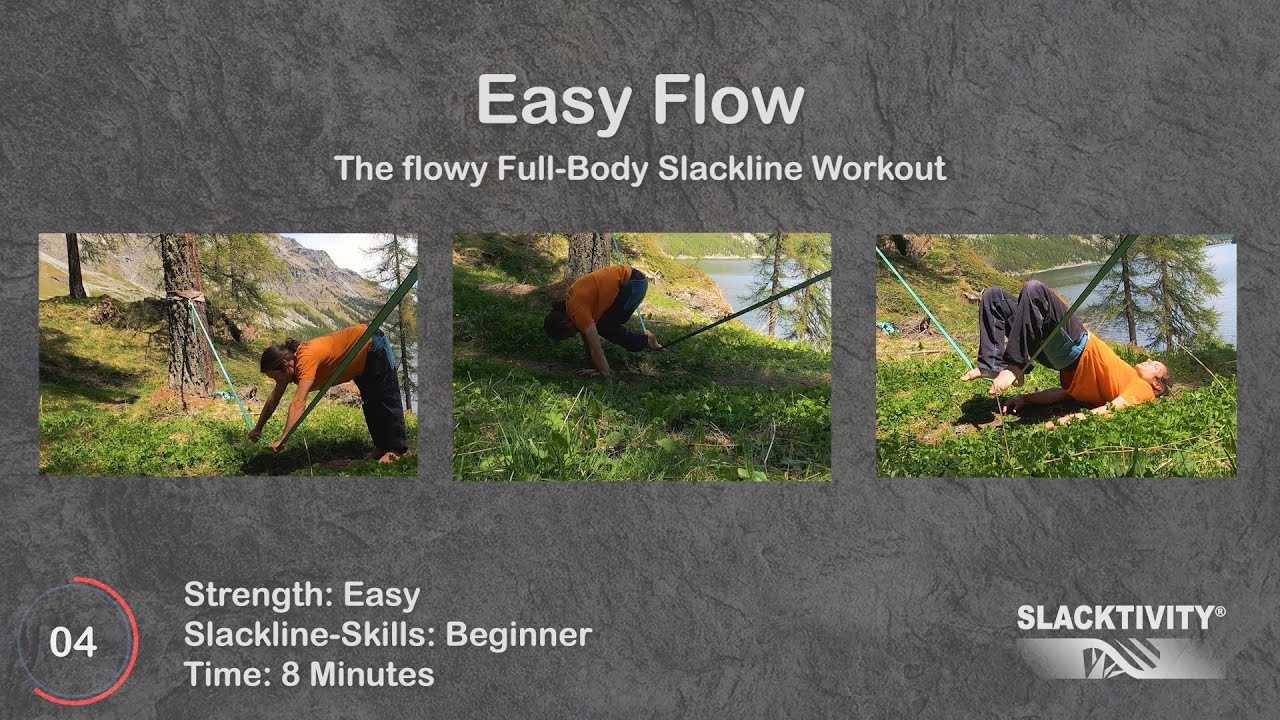 Slackline Workout - "Easy Allround Flow" - For Slackline-Beginners ...