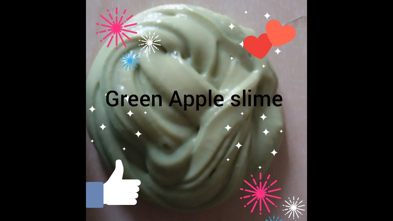 Green Apple slime - YouTube
