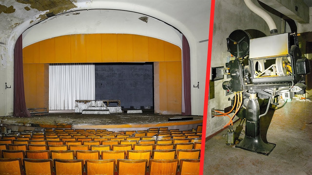 UNTOUCHED Abandoned Theater with Vintage Movie Projector - Urbex Lost ...