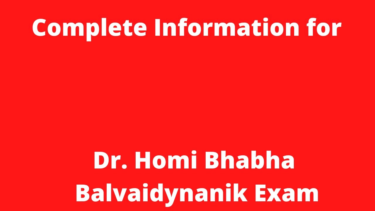 Homi Bhabha Exam All Details About Exam Syllabus Books YouTube homi-bhabha-exam-all-details-about-exam-syllabus-books-youtube