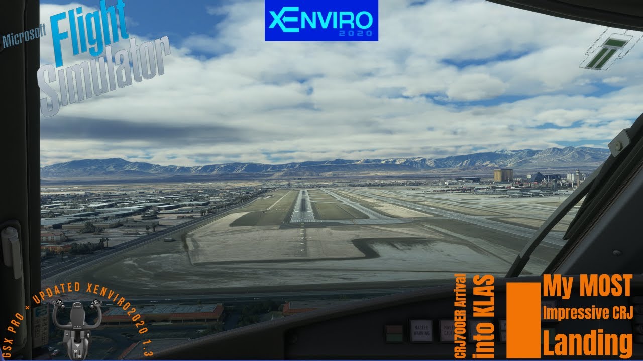 Most Impressive Landing - Even for CSP - Touchdown CRJ700ER In KLAS ...