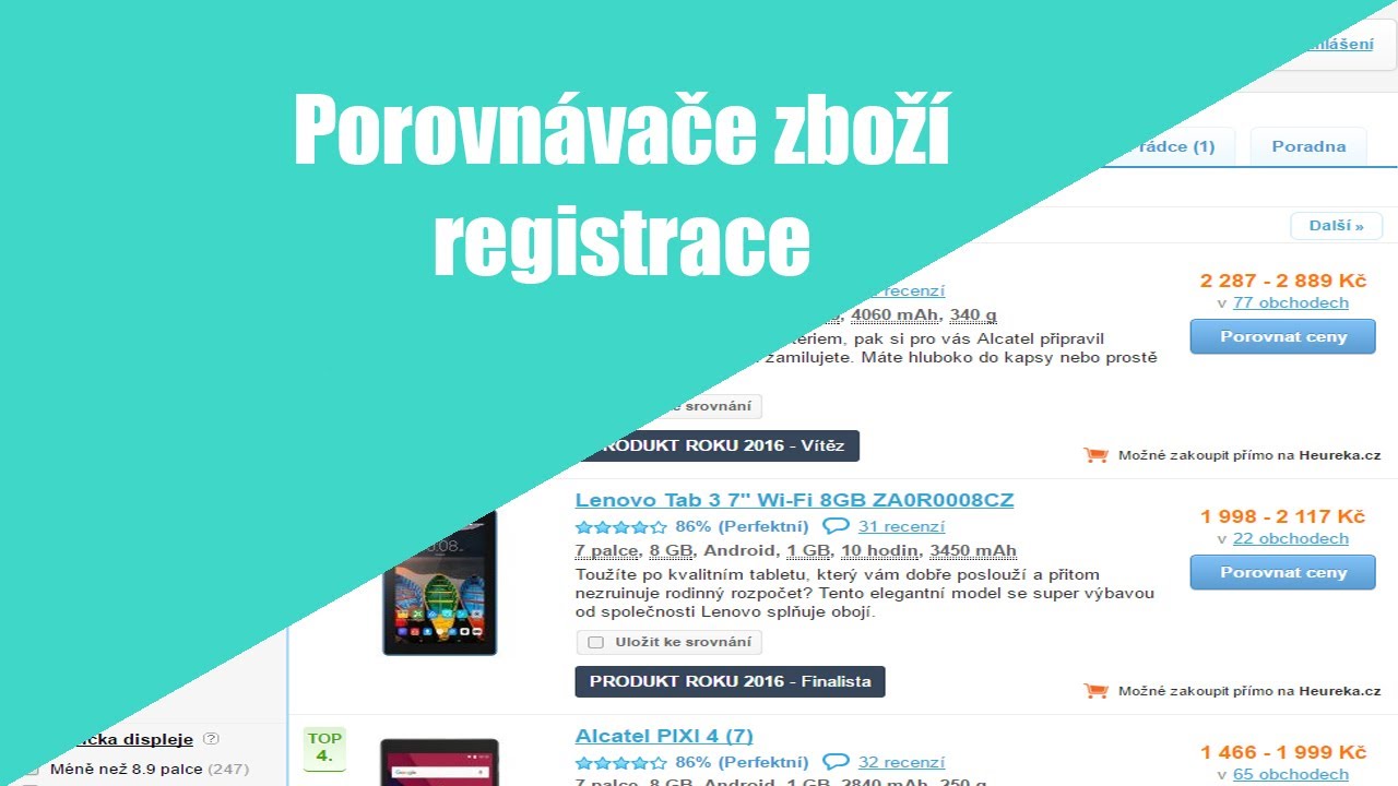 3.2 Marketingový eshop kurz - Registrace eshopu na heureka.cz / heureka ...