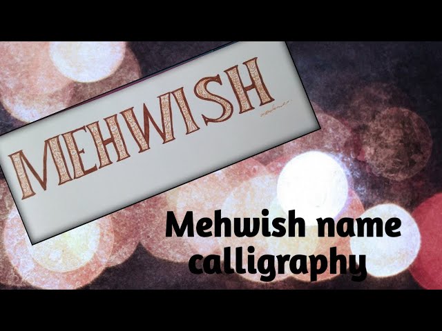 Mehwish Name Logo
