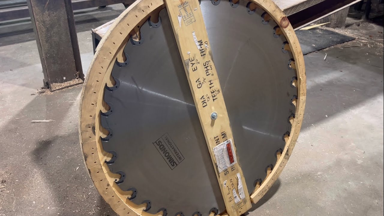 Installing and Using the New Top Saw Blade… After the Mill Building’s ...