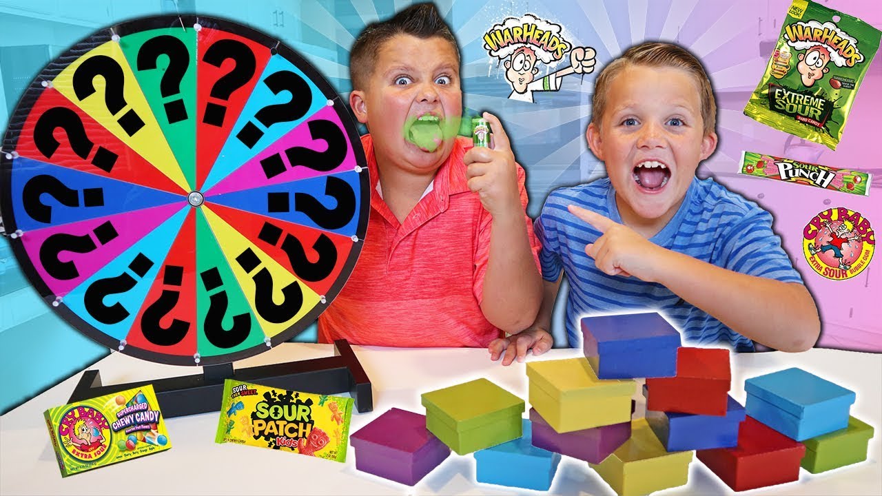 Kids Mystery Sour Candy Game! Eat What's Inside The Box! Toxic Waste ...
