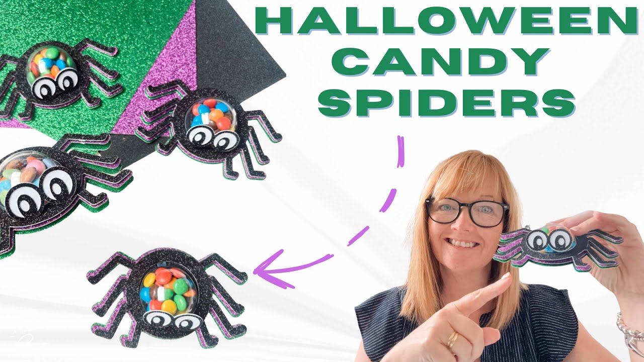 How to Make Trick-or-Treat Candy Spiders with Cricut (Super Cute + Free ...