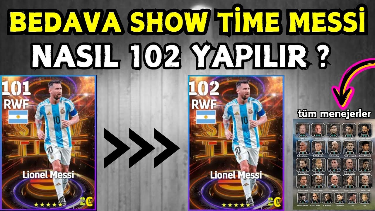 PES SHOW TİME MESSİ 102 NASIL YAPILIR ? 😱 LİONEL MESSİ 102 YAPMA 🔥 ...