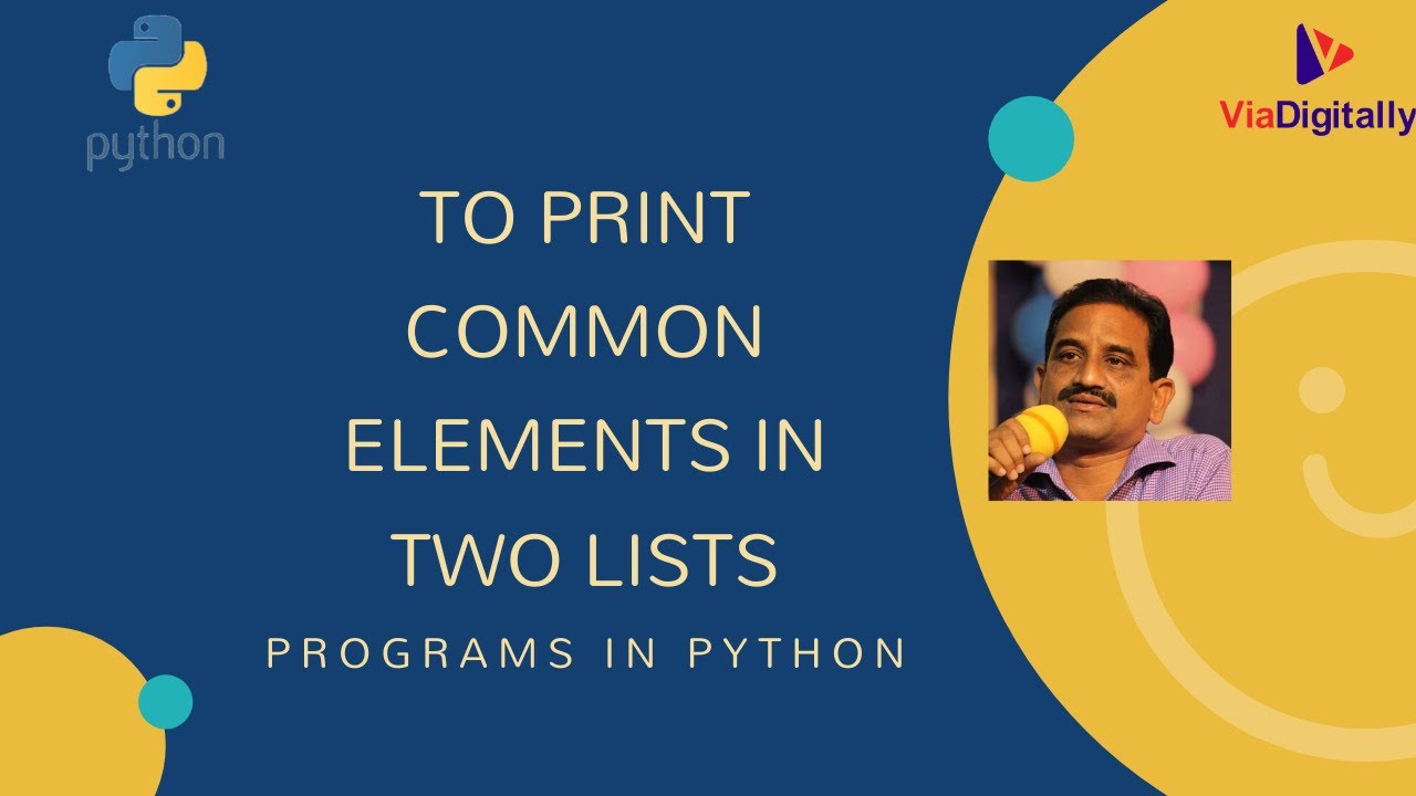 Solved Common Elements Between Two Lists Not Using Sets 9to5Answer Solved Common Elements Between Two Lists Not Using Sets 9to5Answer