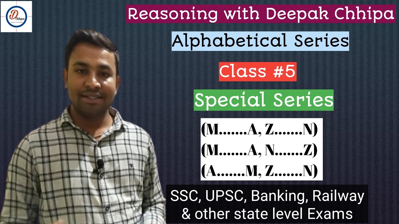 Class #5 || Special series of Alphabetical series || Alphanumeric ...