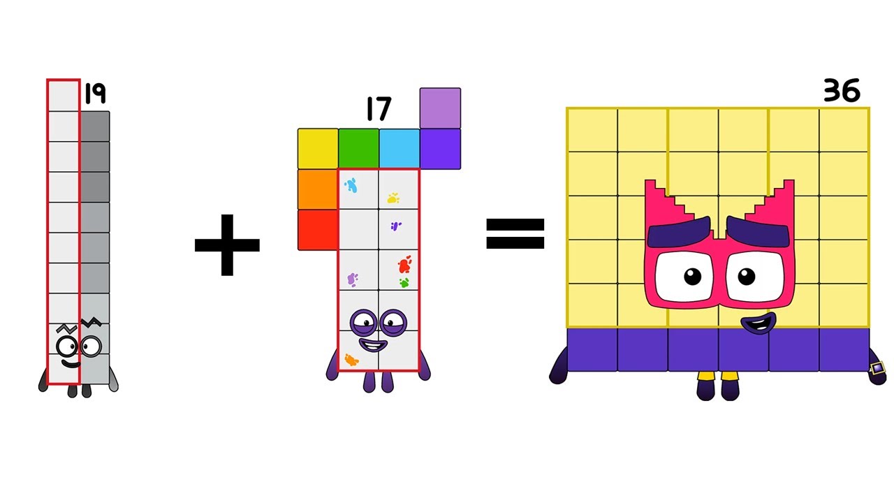 Mathematics: Two Digit Addition Numberblocks | Math for 1st Grade - YouTube
