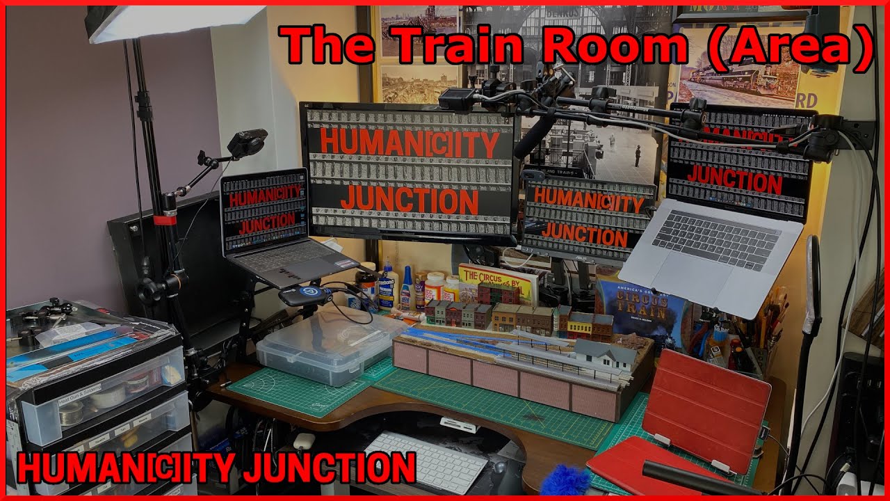 16 || The Train Room (Area) | My Workbench | Tech Setup - YouTube