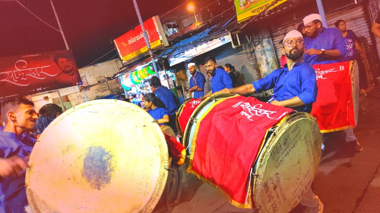 भांडुपची आई आगमन २०२२ | Saiswar Dhol Tasha Pathak | P-3 @dipesh_gaikar ...