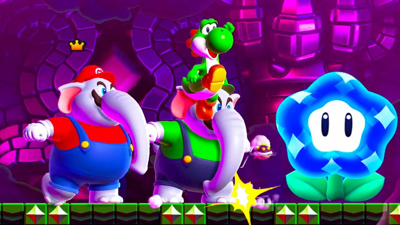 Super Mario Bros. Wonder - All Castles 3 Players Co Op - YouTube