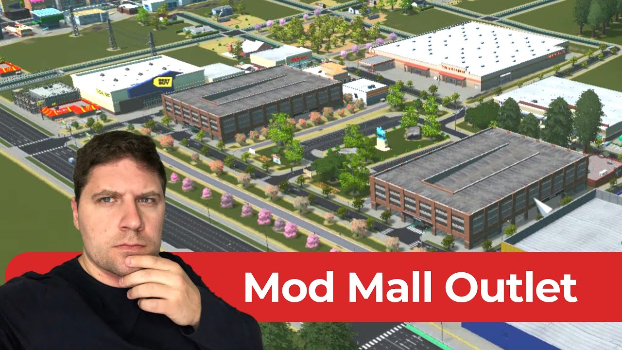 How to build a mod Mall complex in Cities Skylines Mod Malls - YouTube