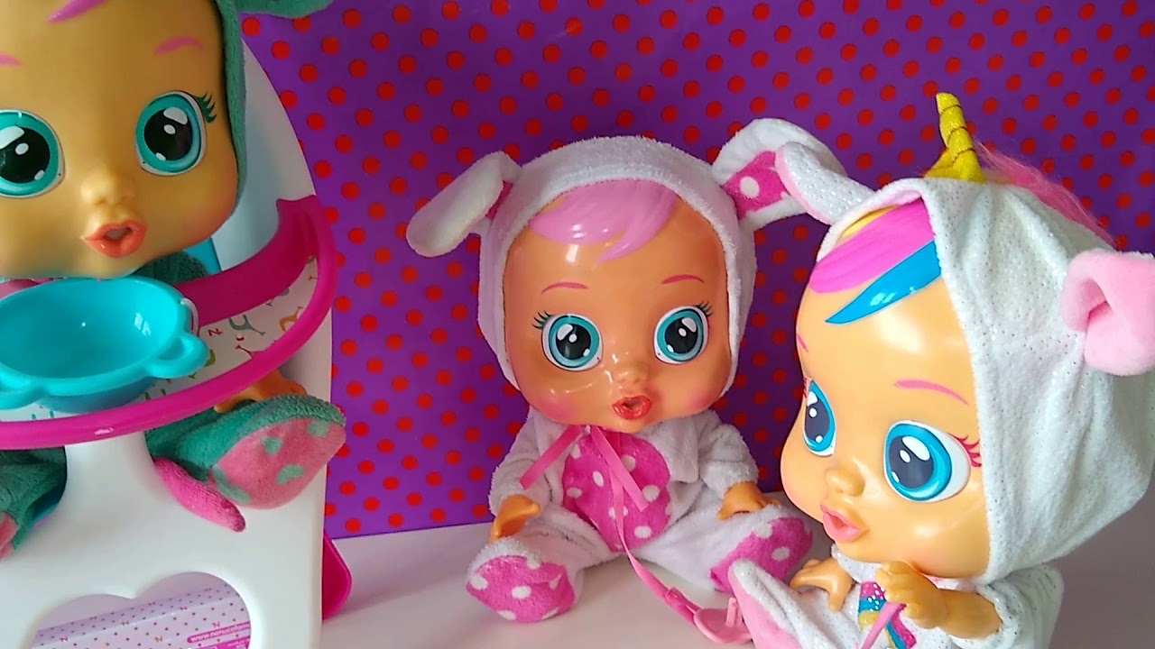 Bebés llorones lágrimas mágicas desayunan y pasean a su perrito nuevo ...