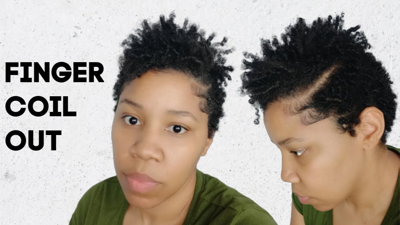 How to Style Finger Coils on a Tapered TWA - YouTube