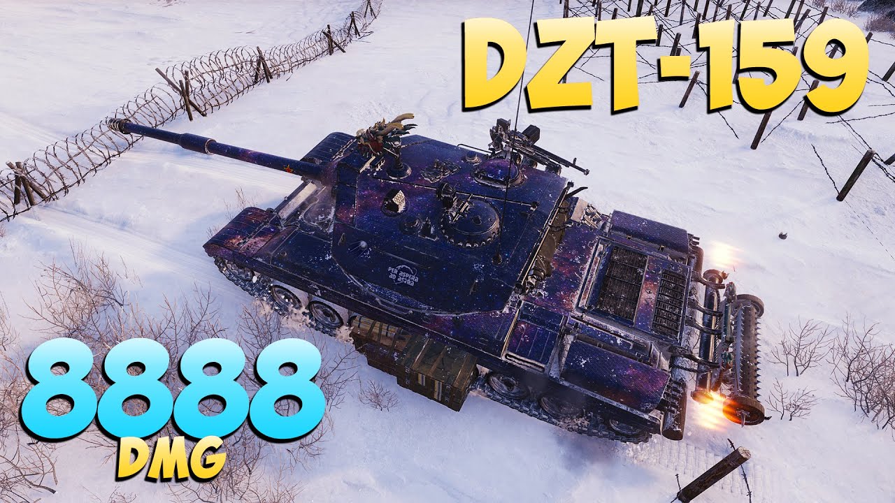 DZT-159 - 6 Kills 8.8K DMG - Cheerful newbie! - World Of Tanks - YouTube
