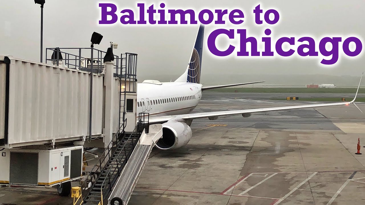 Full Flight: United Airlines B737-800 Baltimore to Chicago (BWI-ORD ...