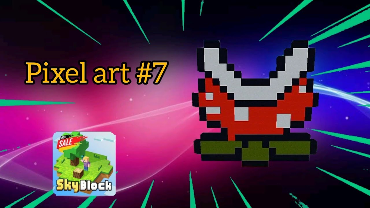 Pixel Art , planta carnívora mario bros - Blockman Go ( Skyblock ...