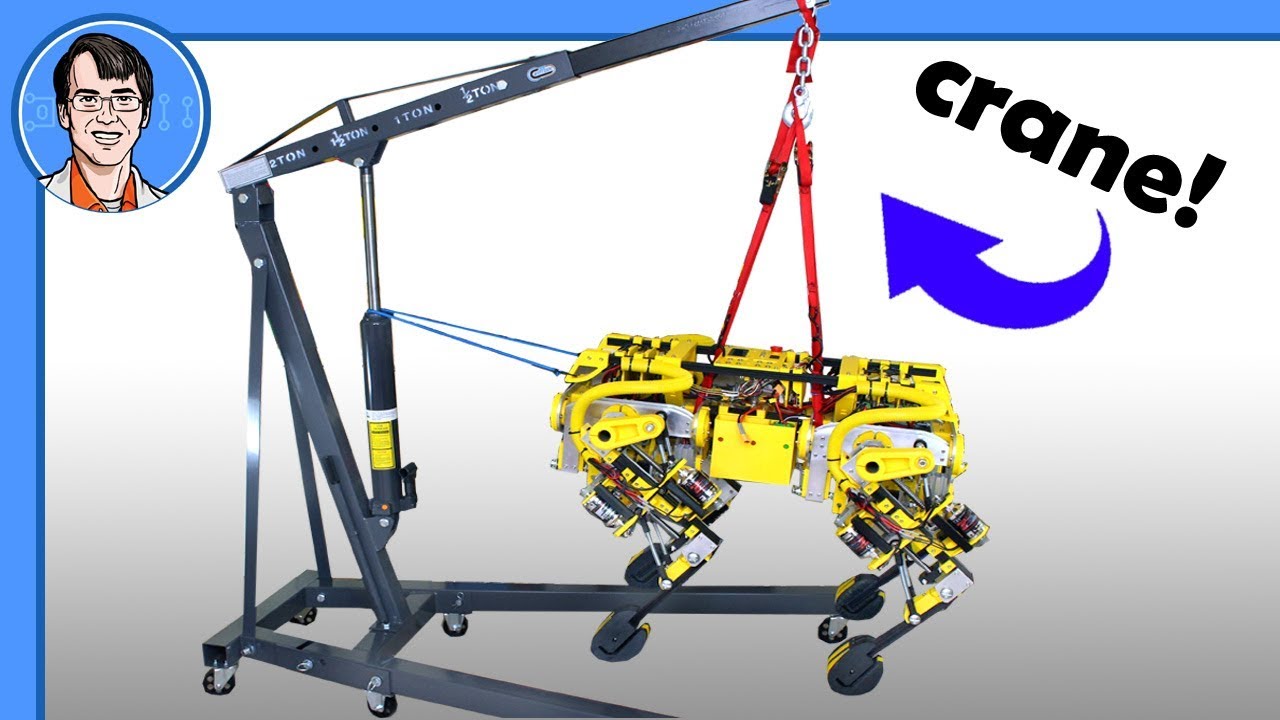 openDog Dog Robot #18 - I bought a crane! | James Bruton - YouTube
