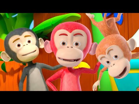 Five Little Monkeys Jumping on the Bed Baby Chacha Nursery Rhymes ...