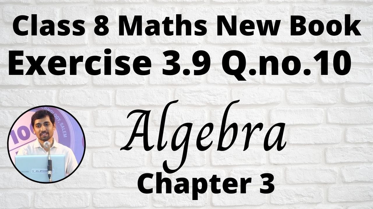 TN 8 Maths Algebra Exercise 3.9 q.no.10 Algebra Chapter 3 Graph New ...