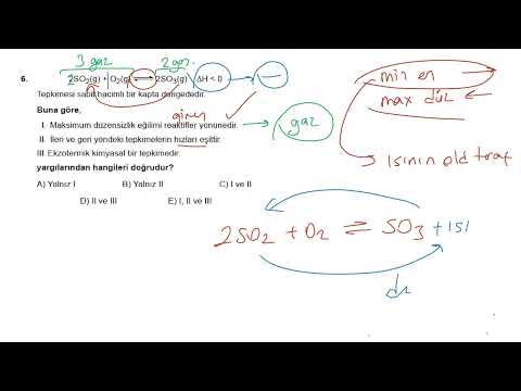 Ünite 6 - Test 1 - Fiziksel ve Kimyasal Değişimlerde Denge - s testi
