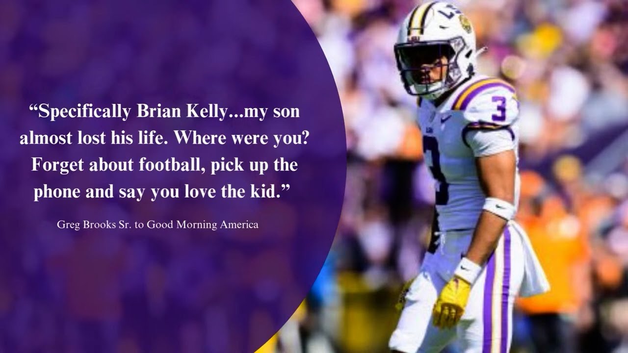 Brian Kelly responds to Greg Brooks Jr GMA interview - YouTube