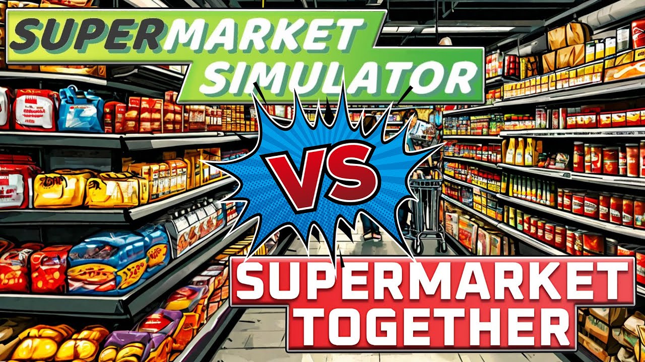 Сравнение Supermarket Simulator и Supermarket Together - YouTube