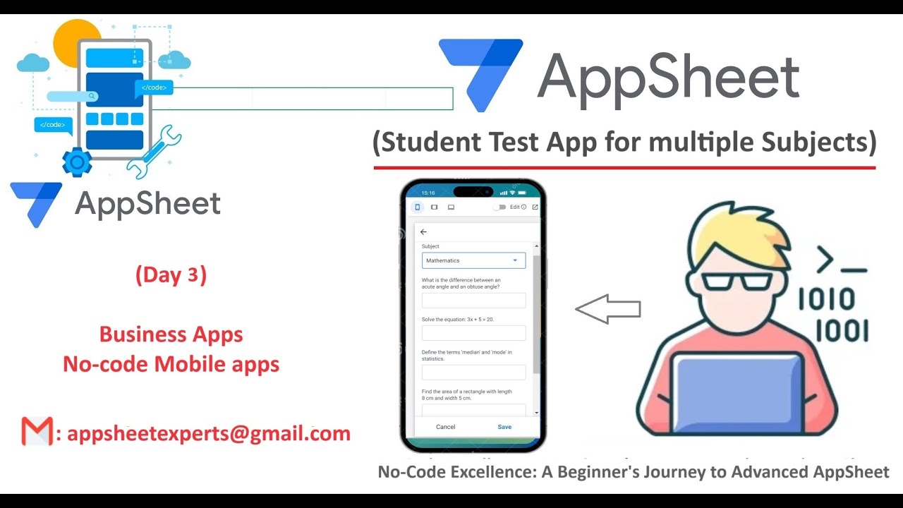 AppSheet Test Survey App || #appsheetapps #appsheet #tutorial # ...