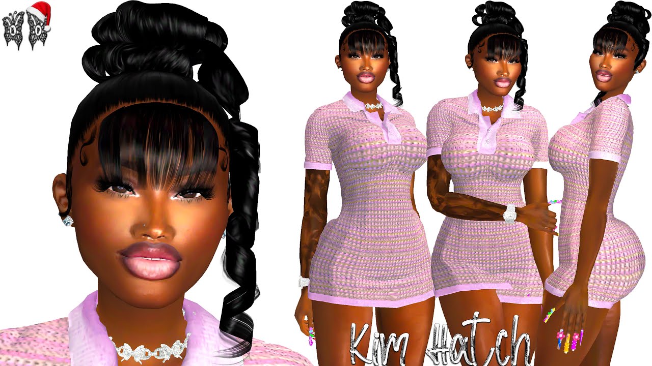 Sims 4 CAS |Kim Hatch.| Sim Download | BEST BLACK/URBAN SIMS 4 CC | 75 ...