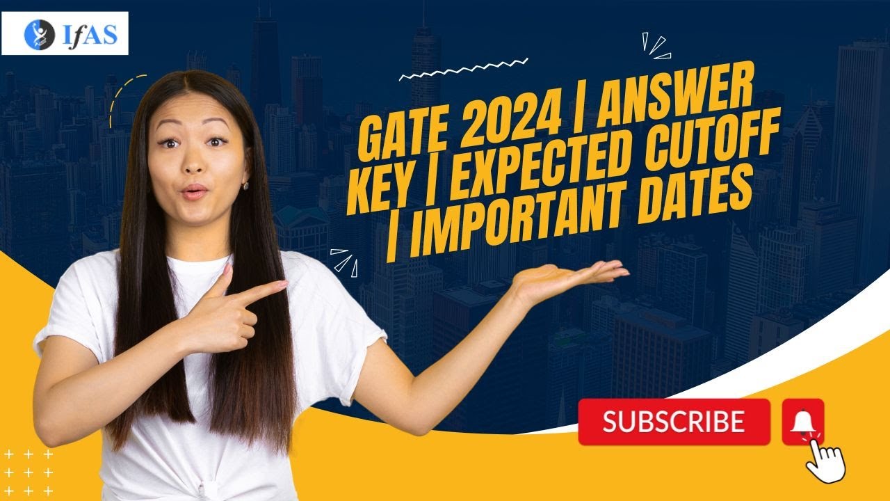 GATE 2024 | Answer Key | Expected Cutoff | Important Dates - YouTube