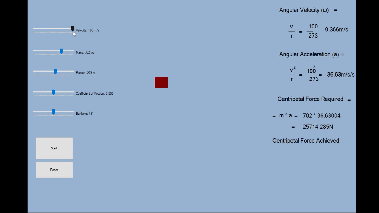 Circular Motion Simulator - YouTube