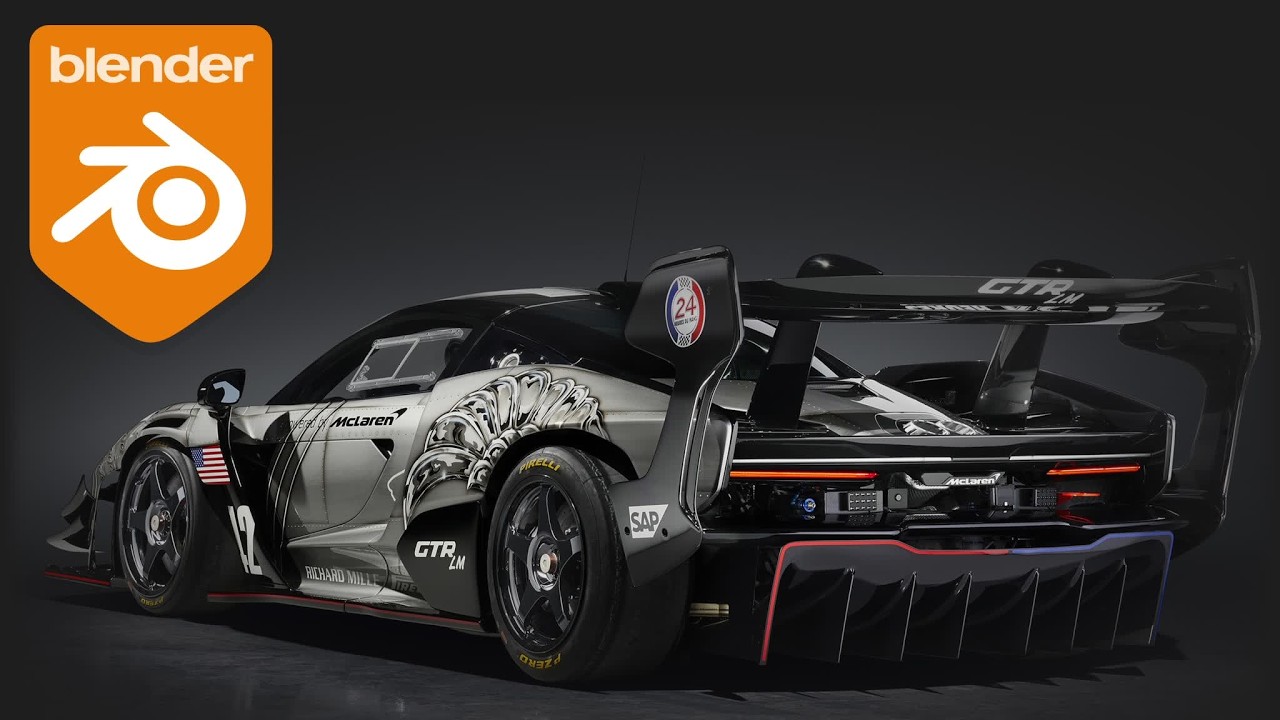 How to model Complex Car Details in Blender | Mclaren Senna GTR ...